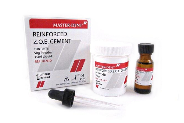 Master-Dent Dentonics Zinc Oxide Eugenol ZOE Reinforced Cement