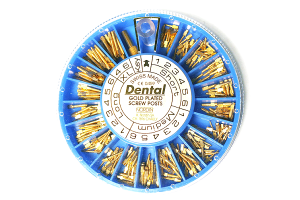 Nordin Gold Plated Conical Cross Head Screw Post - Assorted (Pack of 240)