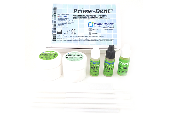 Prime-Dent Chemical Cure Composite Kit 5gm/5gm with Bonding